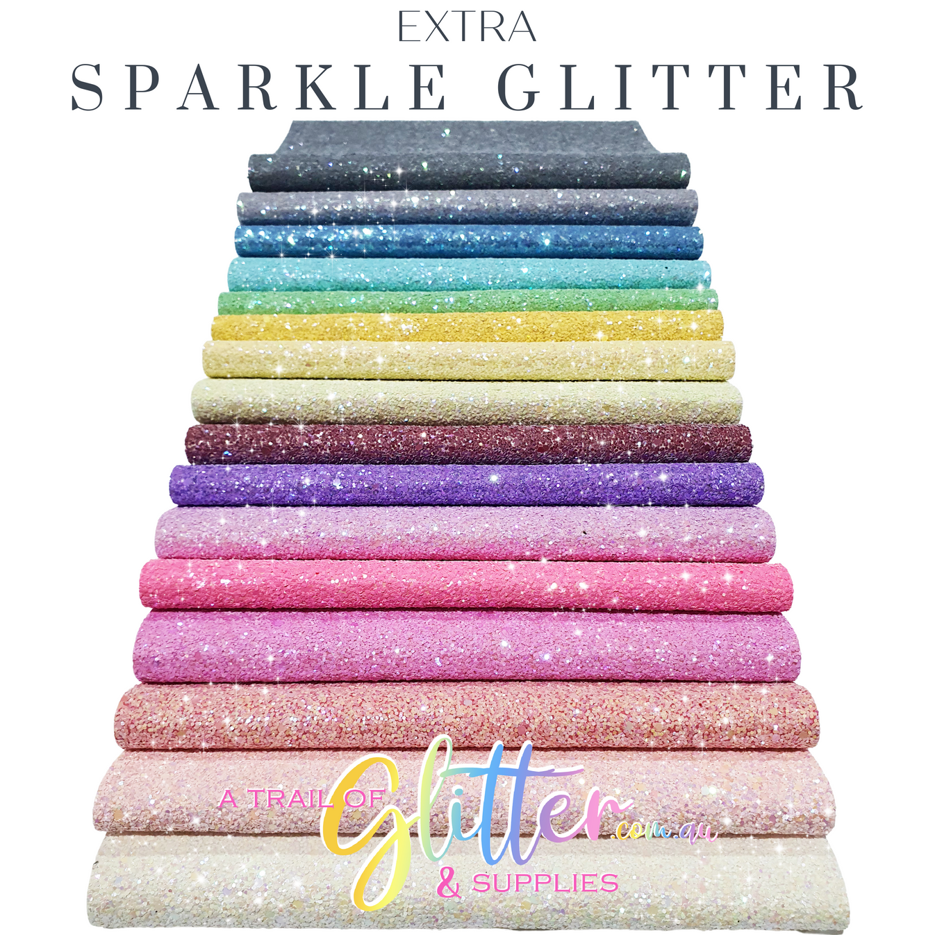 Extra Sparkle Glitter - (sold as a set or singular) all colours listed ...
