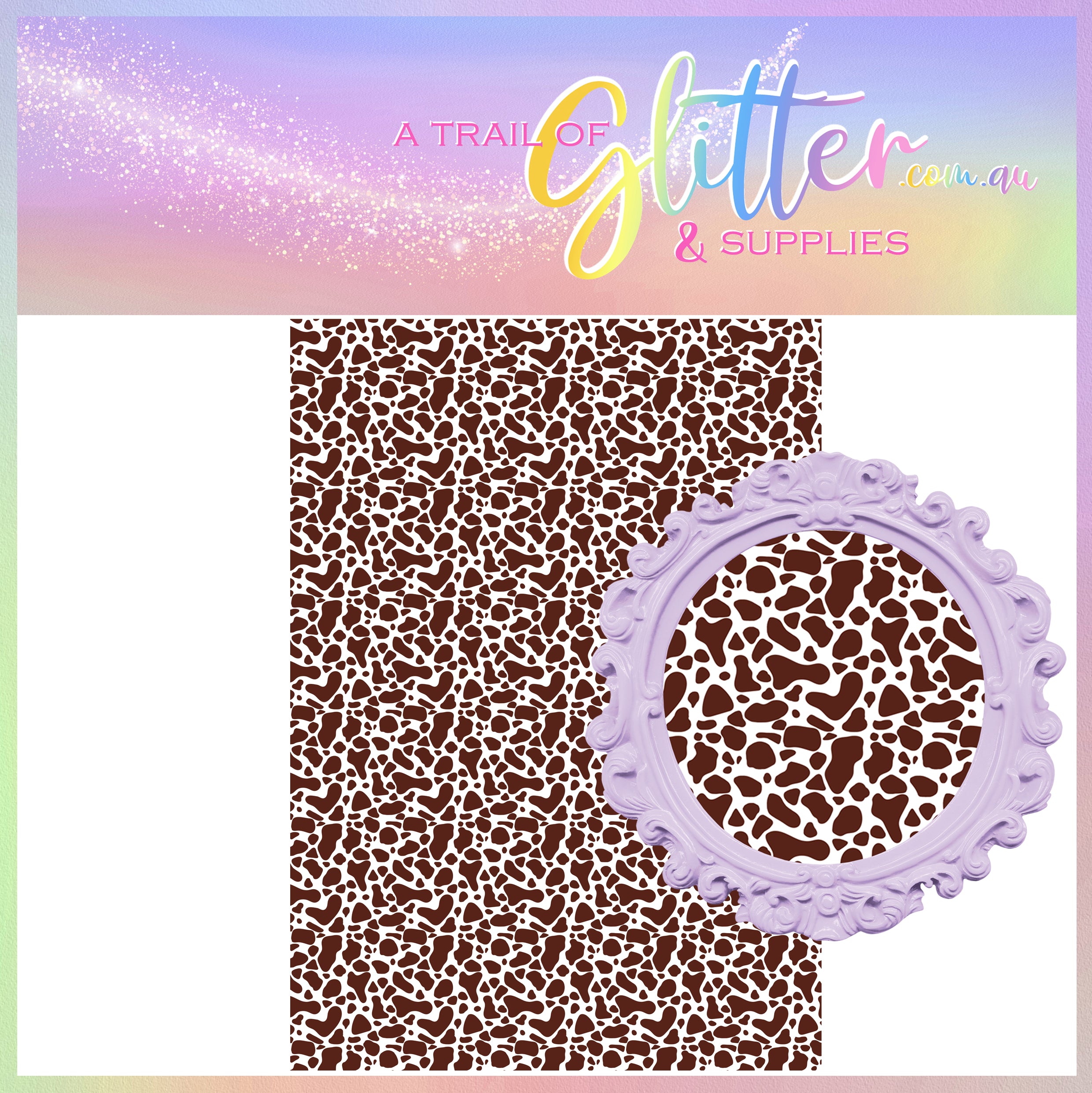 Cow Print Brown – A Trail of Glitter